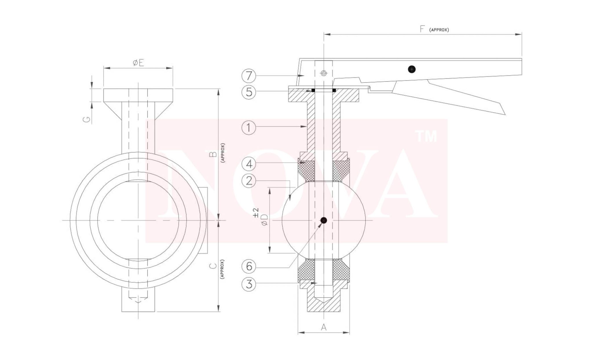 Wafer Type Butterfly Central Disc Valves Manufacturer